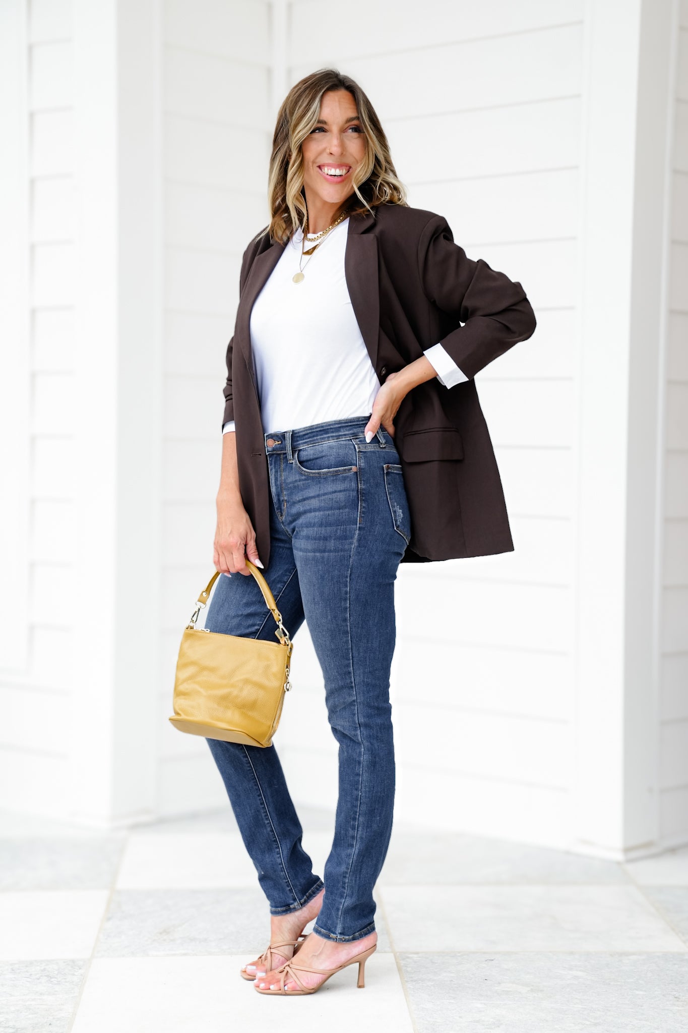 Judy Blue Meant To Be Mid Rise Dark Wash Multiple Inseam Relaxed Fit J ...