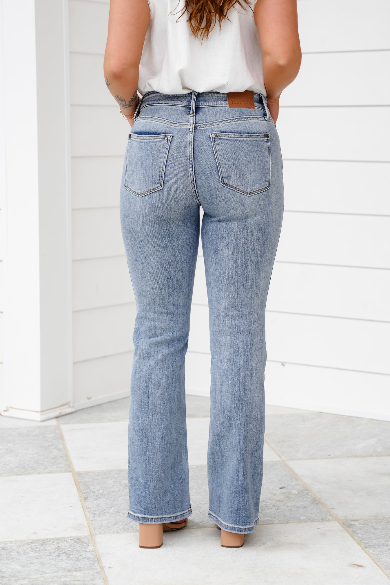 Restock! Judy Blue Dreaming About You Medium Wash Mid Rise Vintage But ...