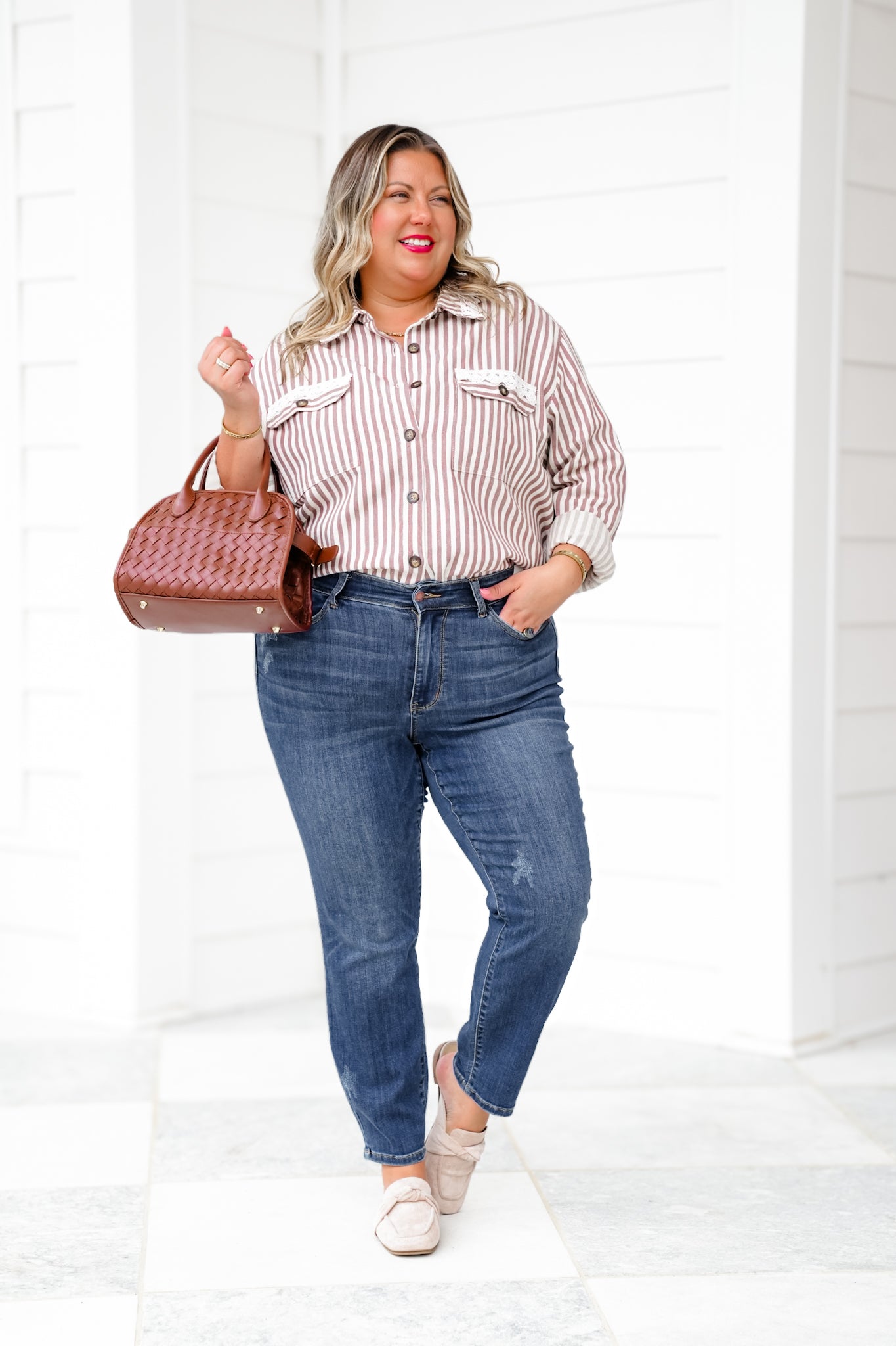 Judy Blue Meant To Be Mid Rise Dark Wash Multiple Inseam Relaxed Fit J ...